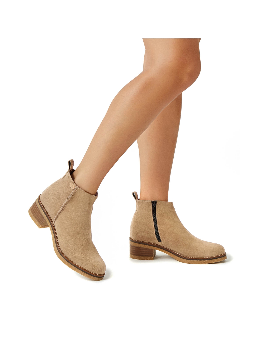 2650 Beige Split Bootie